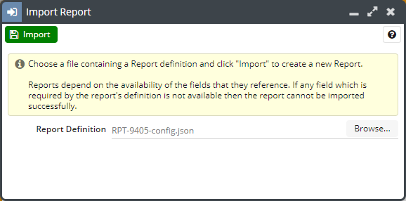 Export/Import Report Definitions | Workbooks CRM Support
